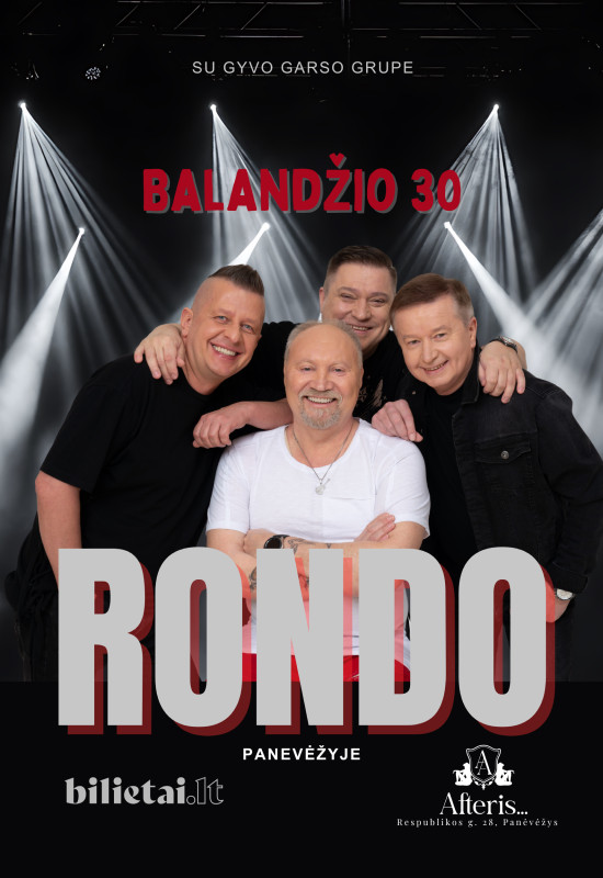 Grupė Rondo / Gyvo garso koncertas / 04-30 - Bilietai